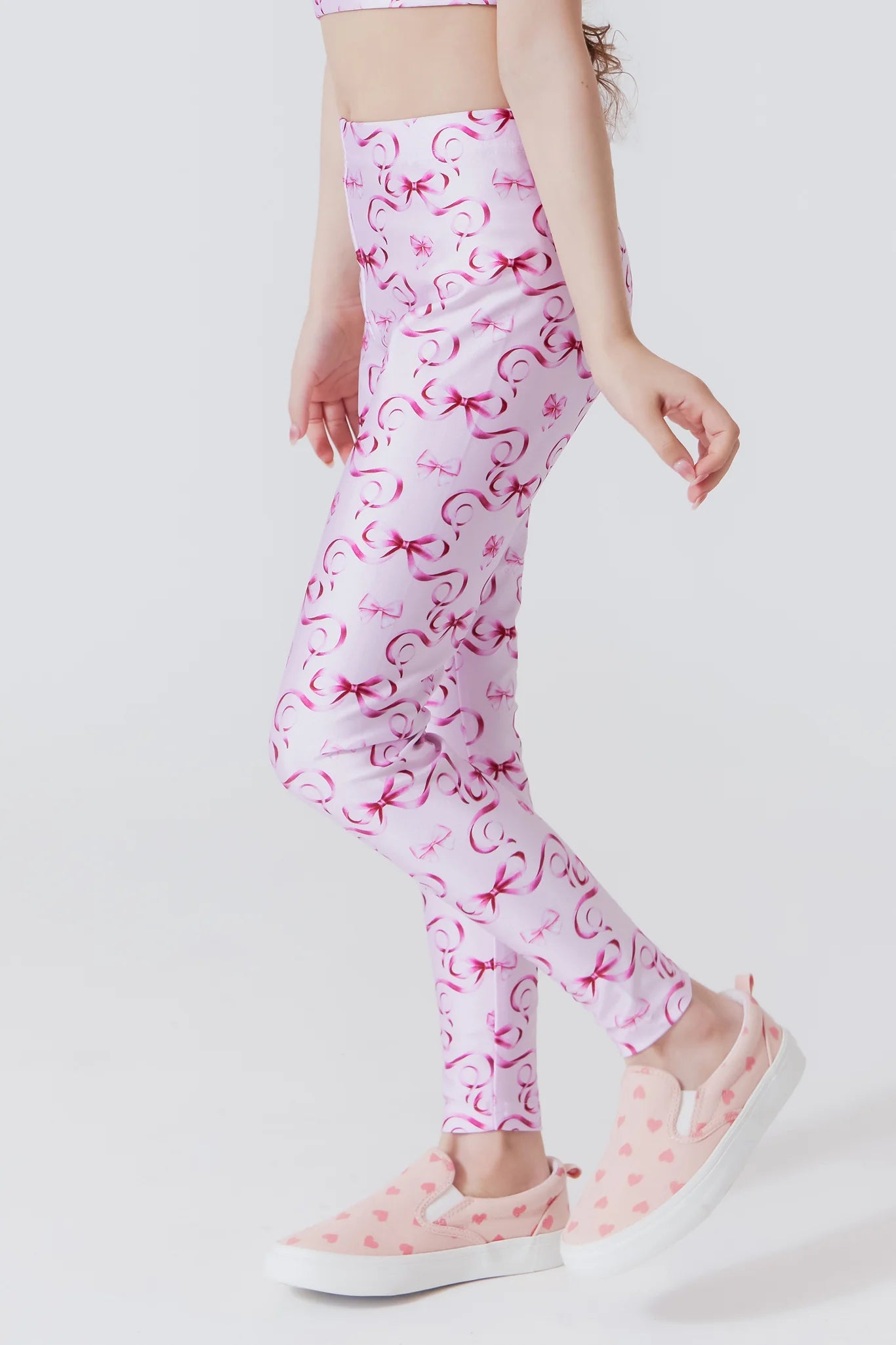 Girls Hishine Legging | Pink Bows – Magpies Mount Juliet