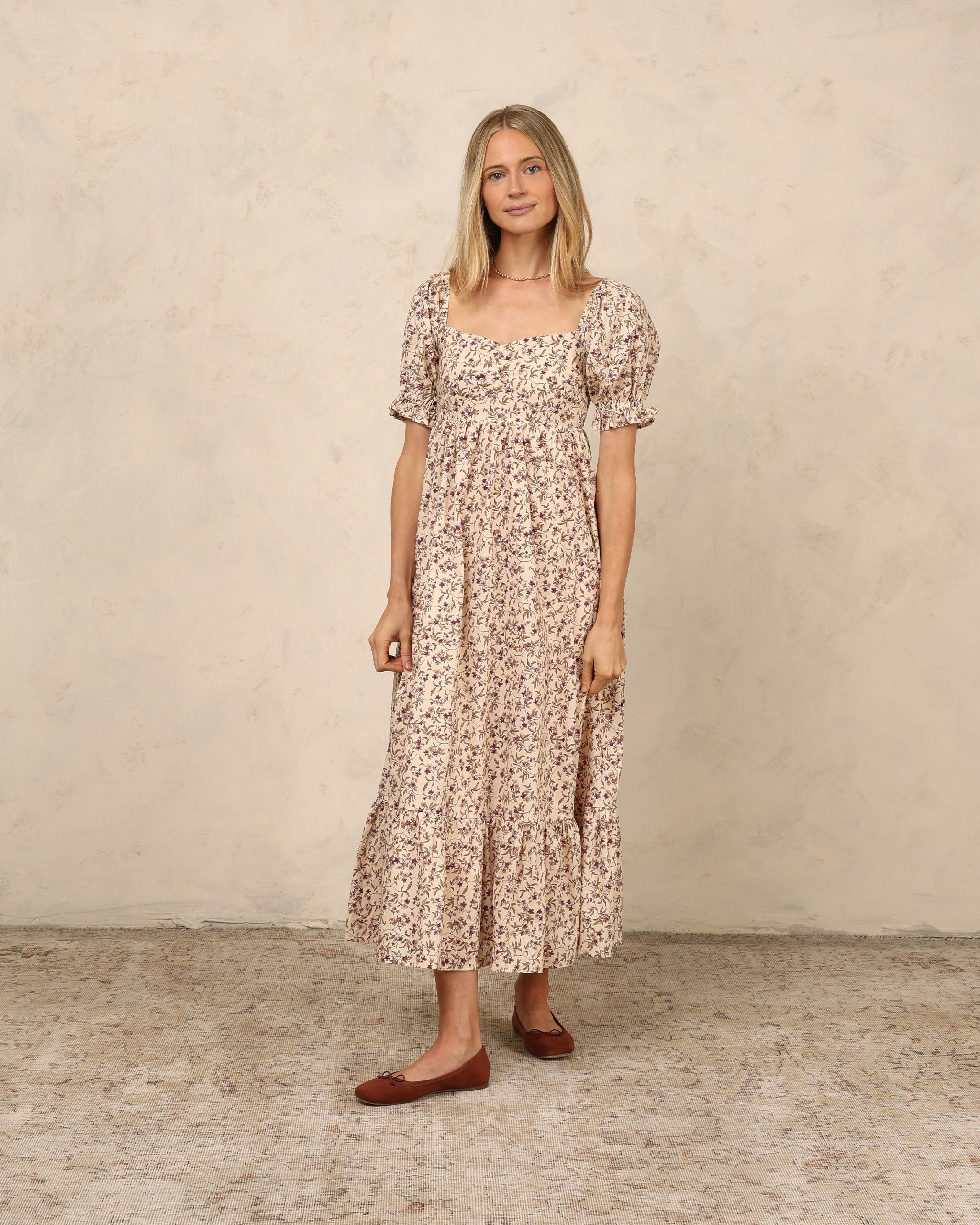 Chloe Dress | Fig Floral – Magpies Mount Juliet